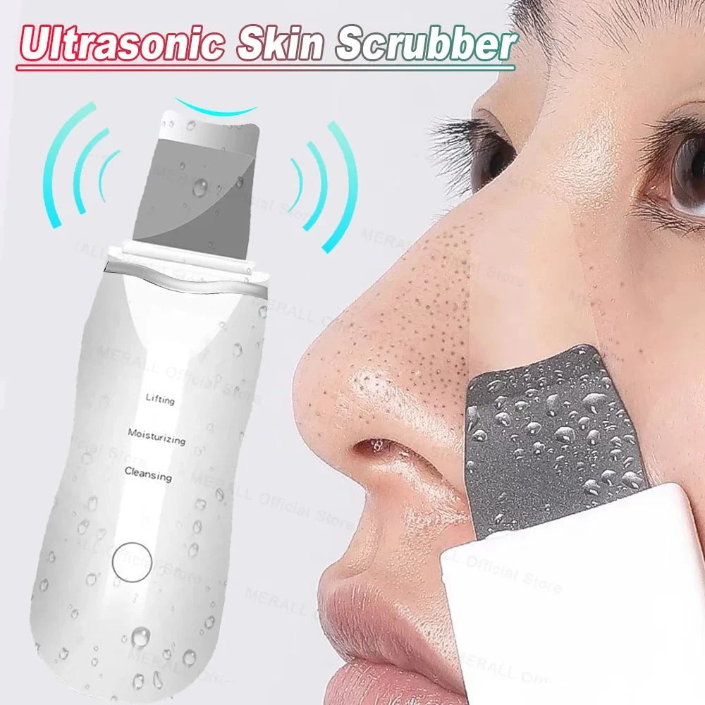 Ultrasonic Skin Scrubber Blackhead Remover – hammadmart.pk